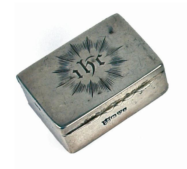 Edwardian Silver Pyx with Engraved IHC and Gilded Interior - Religious ...