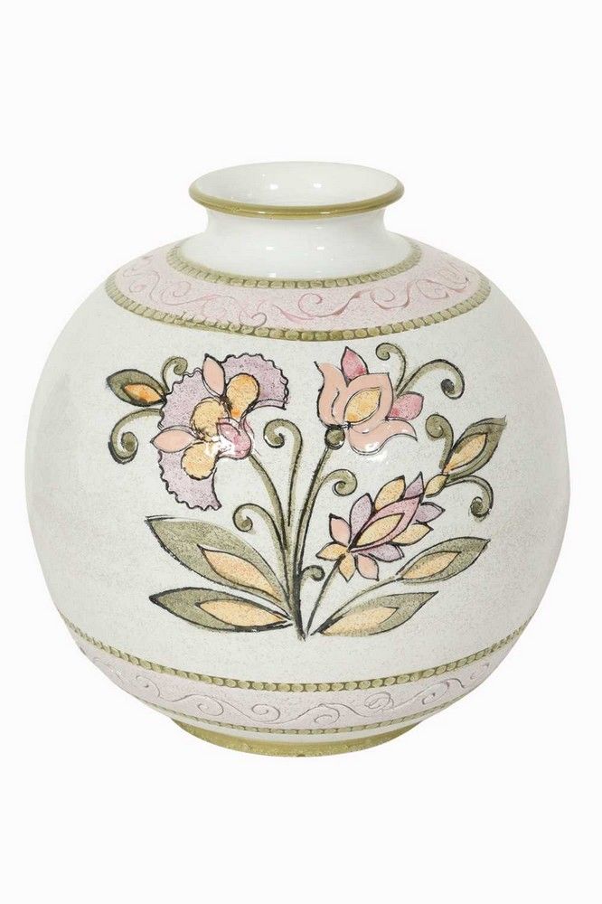 Bitossi Ball Vase with Flower Decoration for Saywell Imports - Zother ...