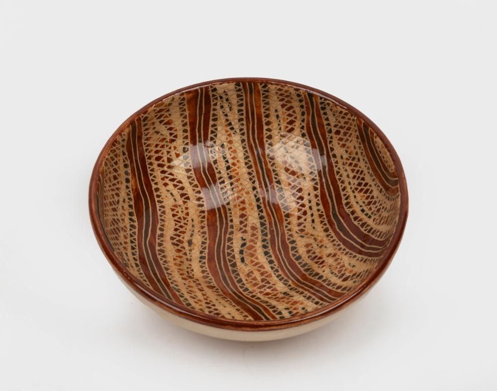 Sgraffito Decorated Carl Cooper Pottery Bowl, Signed, 4x12cm - Cooper ...