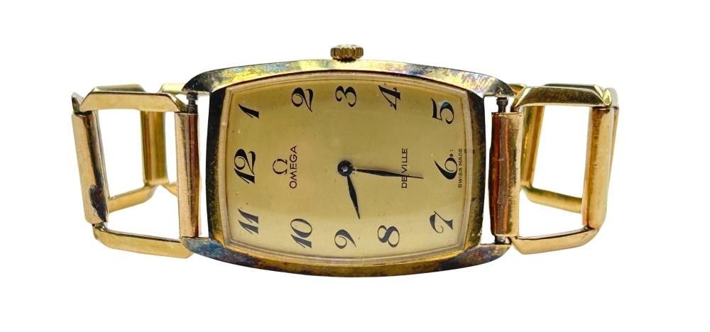 Omega watch with 14ct gold bracelet, non-functional movement - Watches ...