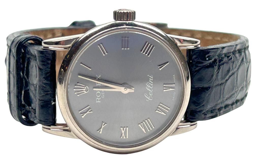Rolex Cellini Ladies Watch, 18ct White Gold, Grey Dial - Watches ...