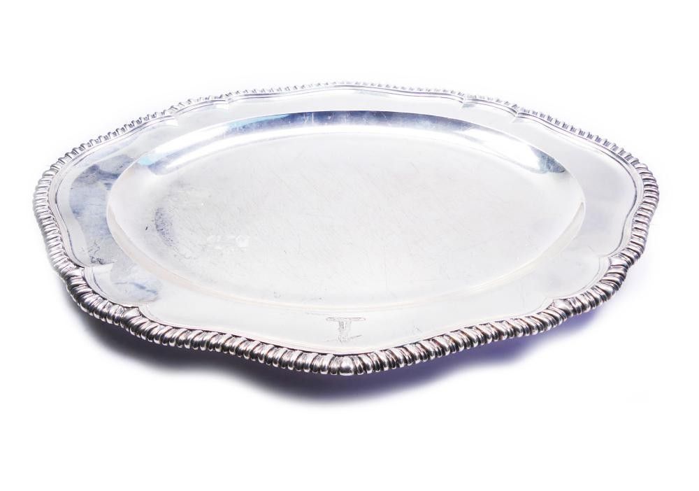 George III Sterling Silver Platters by Daniel Smith & Robert Sharp ...