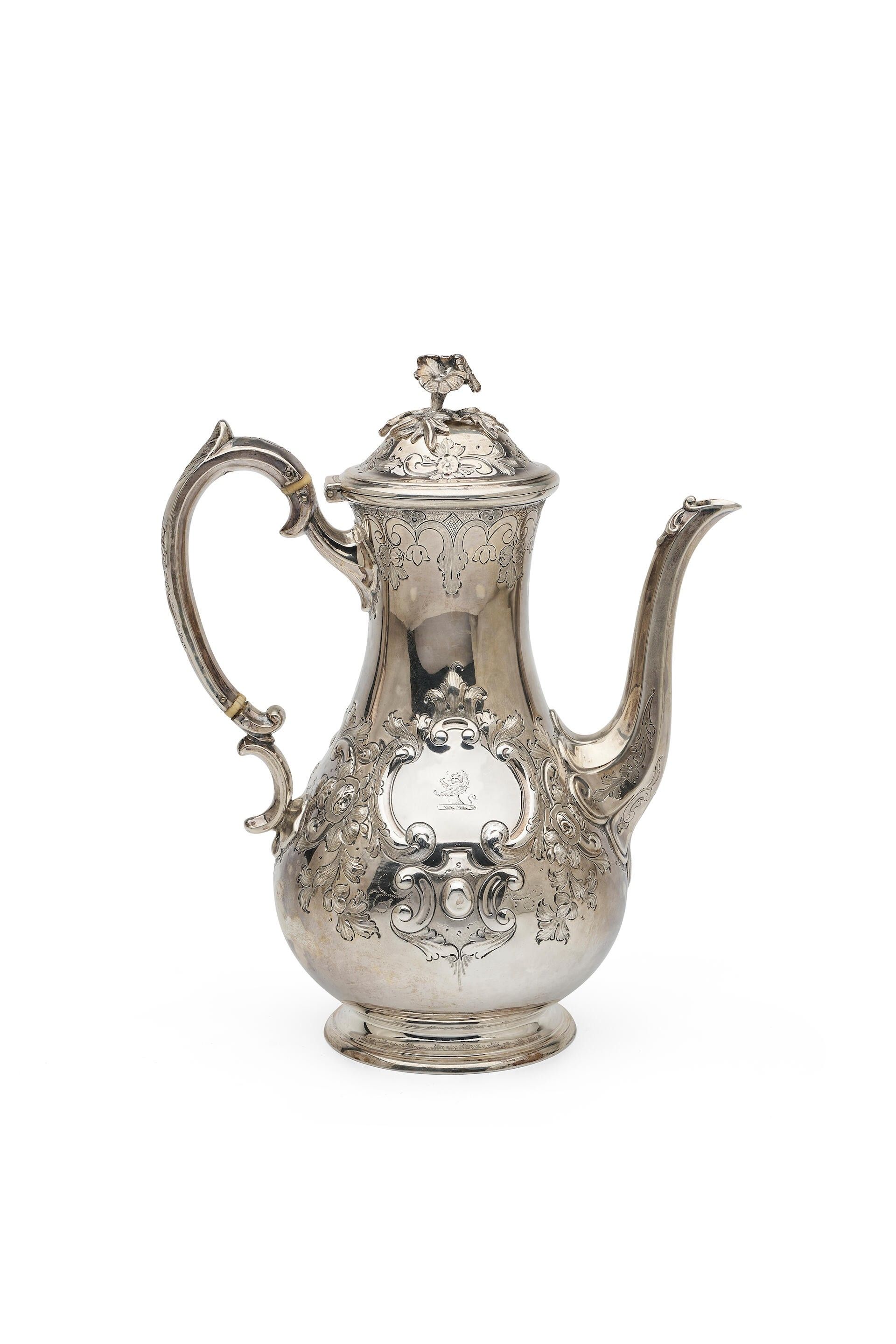 Victorian Silver Coffee Pot, Martin Hall & Co., Sheffield 1857-1858 ...