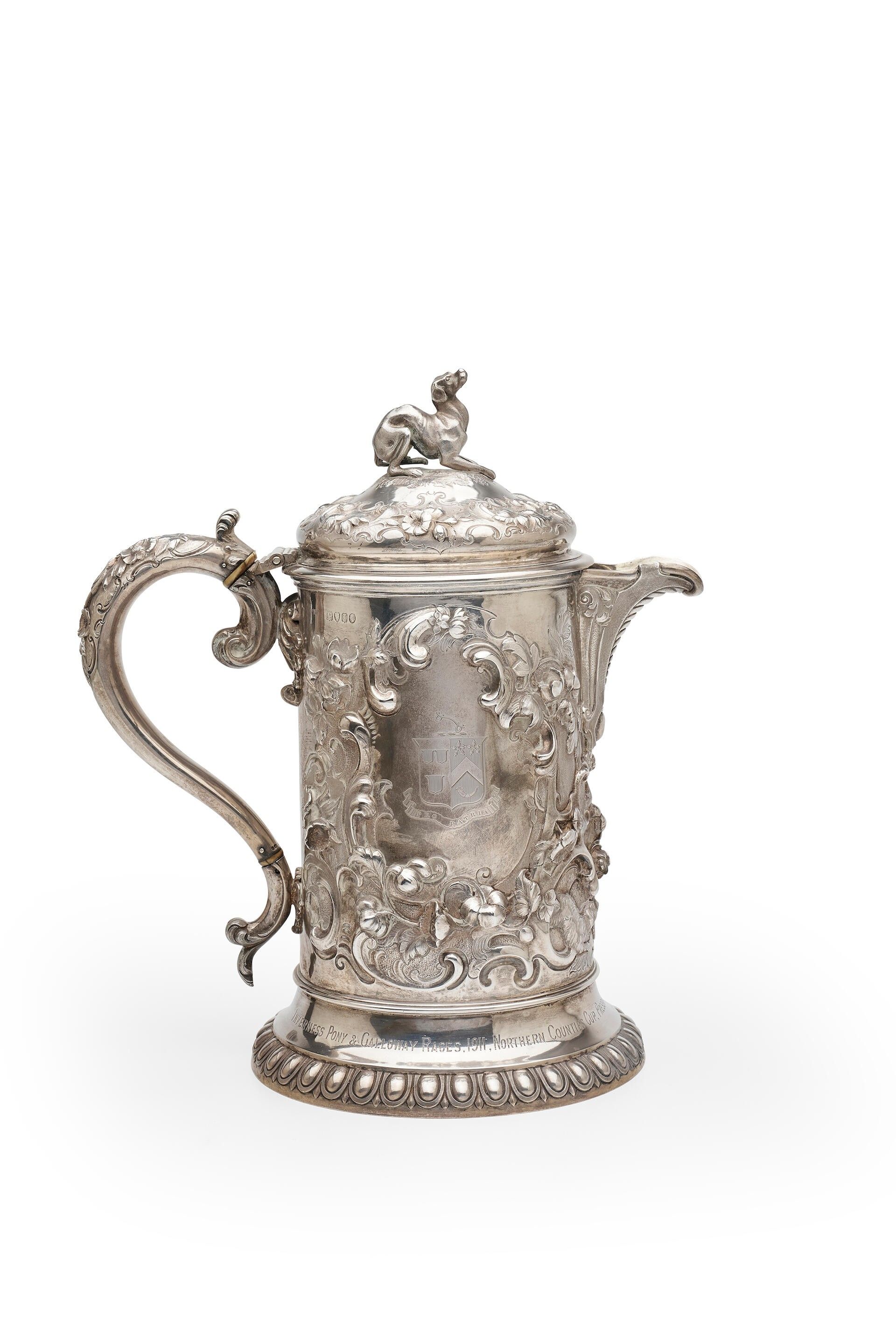 Victorian Silver Tankard with Engraving and Gilt Interior - Mugs, Cups ...