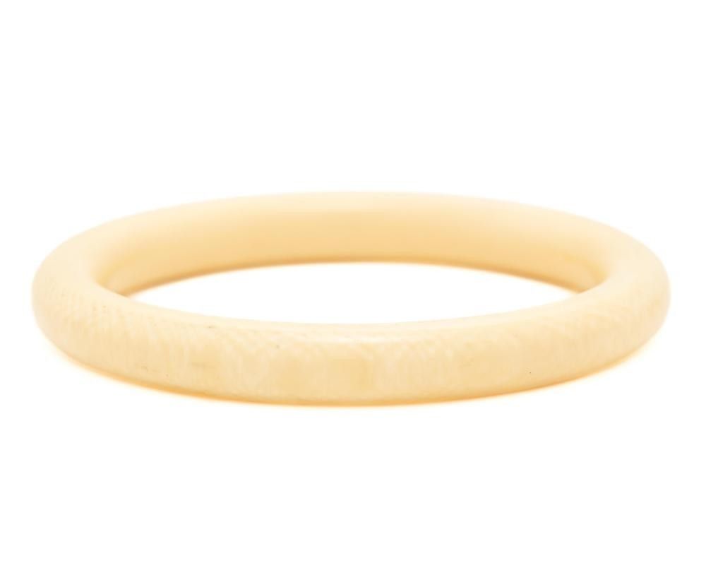 Vintage Ivory Bangle: 9mm Full Round, Internal Diameter 6mm - Bracelets ...