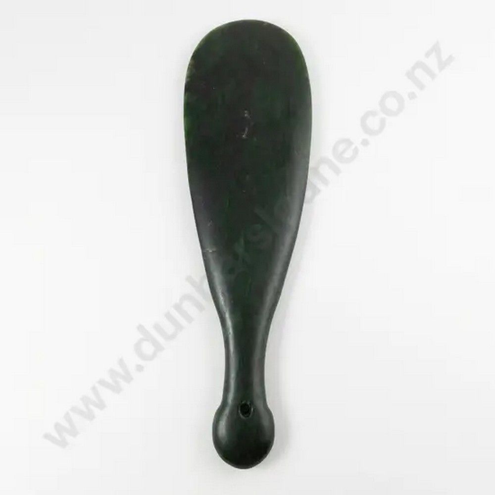 18th Century Kawakawa Pounamu Mere with Translucent Cutting Edge - New ...