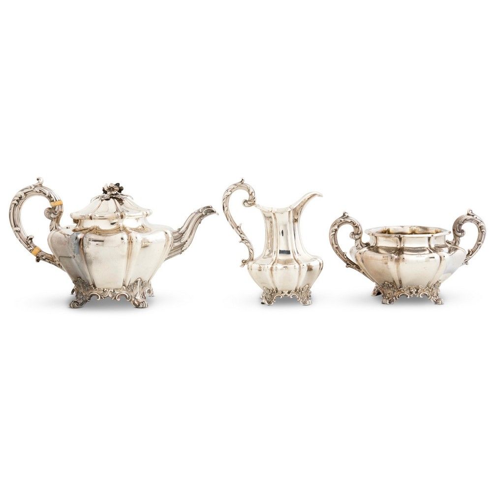 Victorian Sterling Silver Tea Service by Barnard Brothers, London 1841 ...
