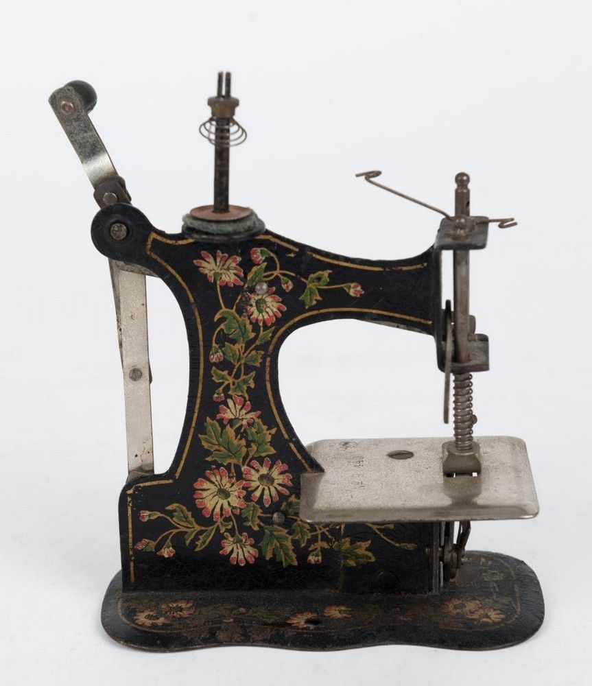 Antique German Miniature Toy Sewing Machine, 19th Century - Sewing ...