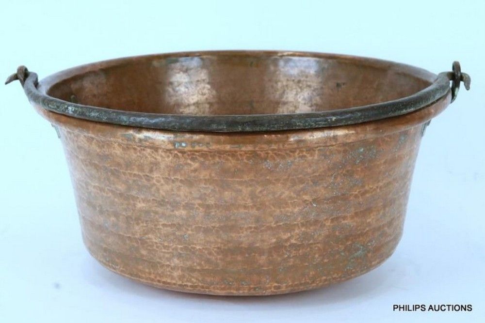 French Copper Jam Pan, Circa 1900, Heavy Gauge, Swing Handle - Copper ...