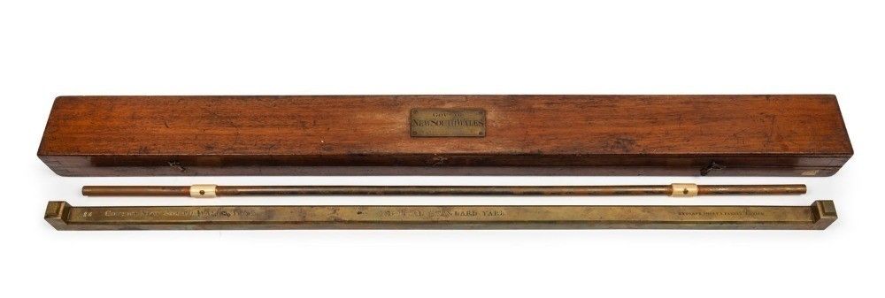 Antique Imperial Yard with Queen Victoria Cypher, 1883, Original Box ...