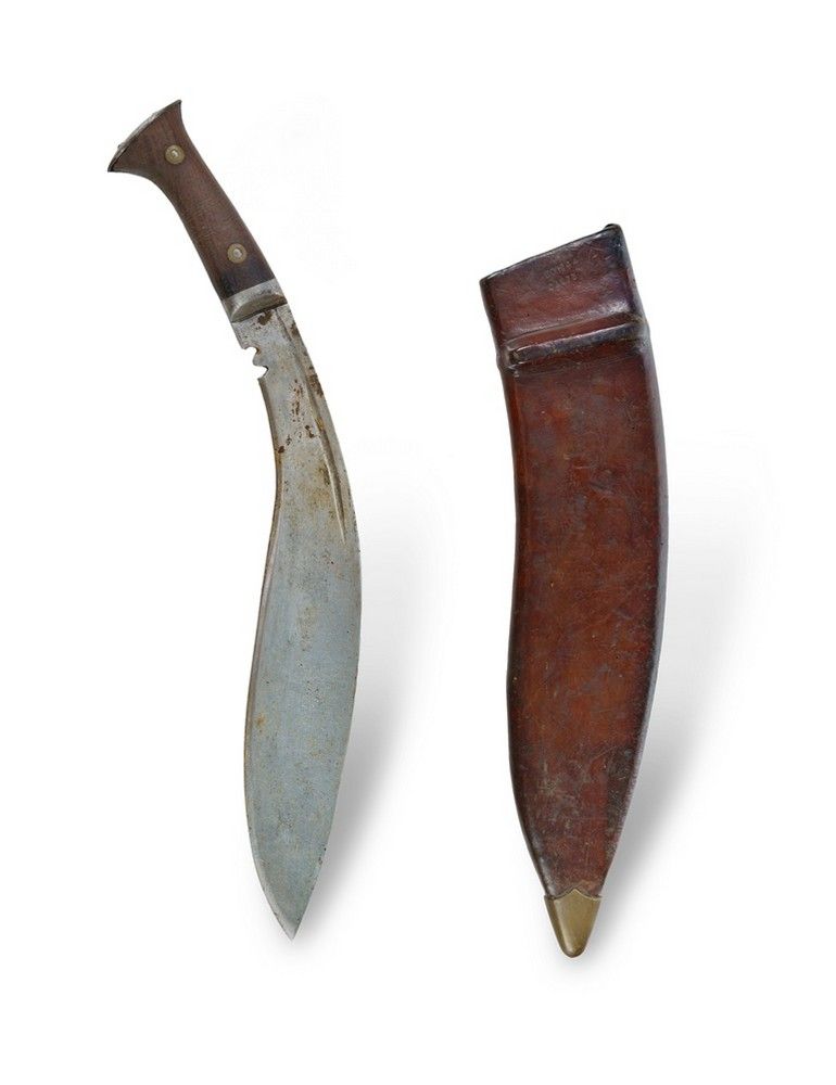 WWII MK2 Kukri by Qeyoom Brothers, Pakistan, 1944 with Scabbard - Edged ...