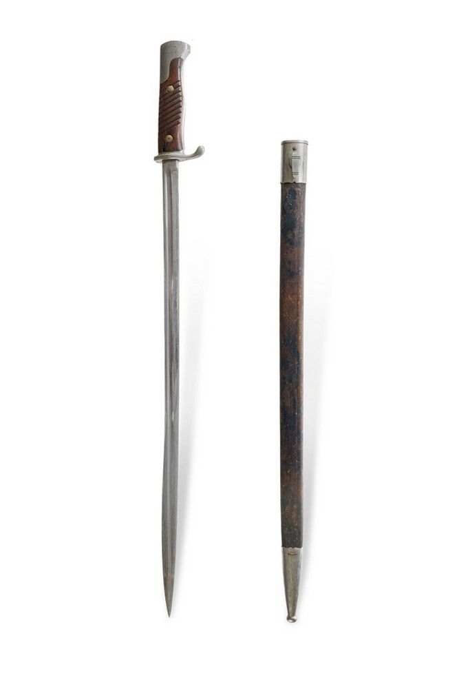 German WWI M1898 Gen Parade Bayonet with Pipe-Backed Blade - Edged ...