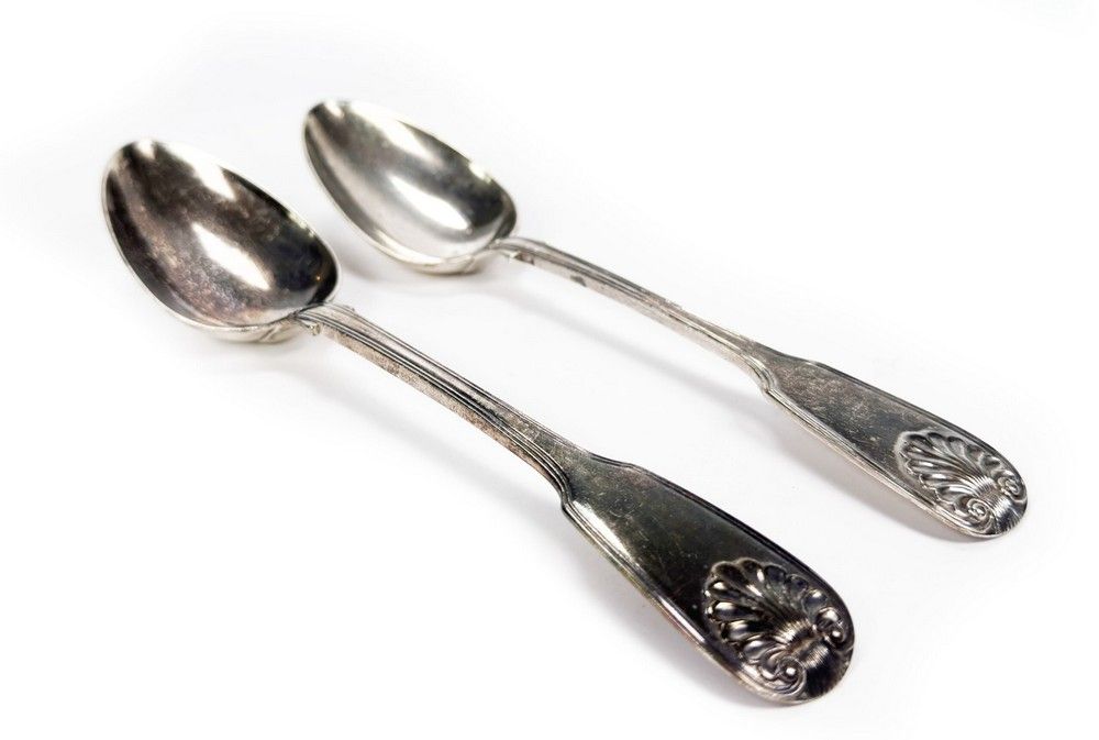 George IV Sterling Silver Serving Spoons by William Eaton, London - Flatware/Cutlery and ...
