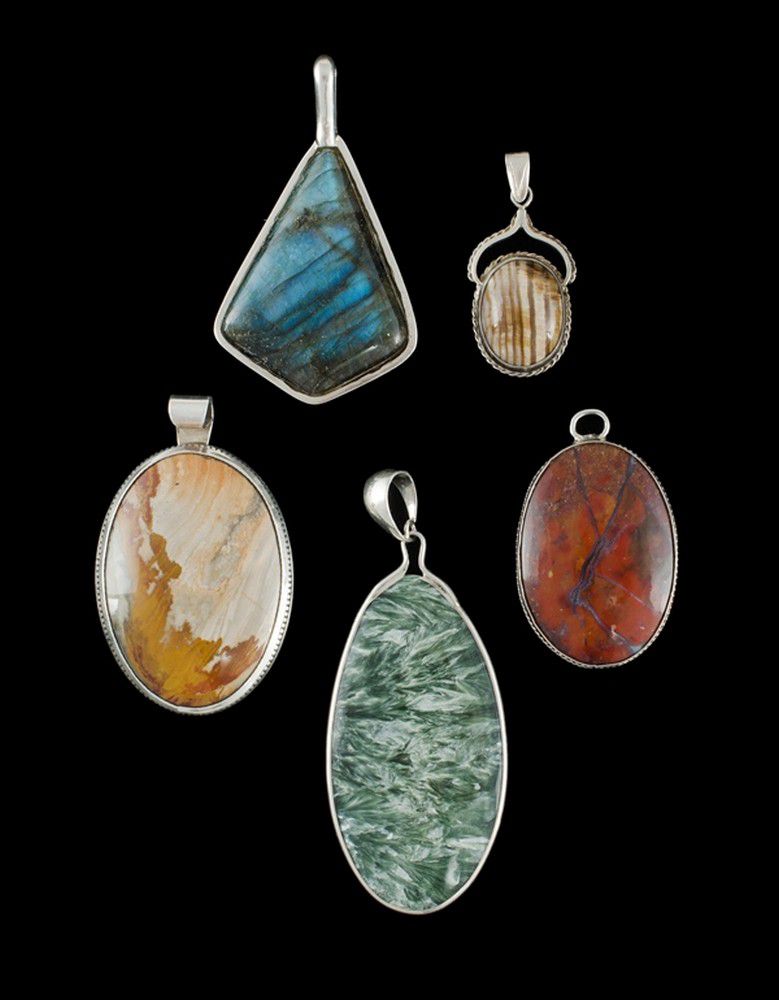 Stunning Sterling Silver Stone-Set Pendants - Pendants/Lockets - Jewellery