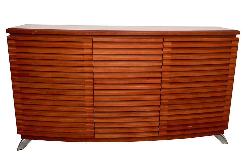 Beech Bow Front Sideboard with Cherry Finish - Zother - Furniture ...