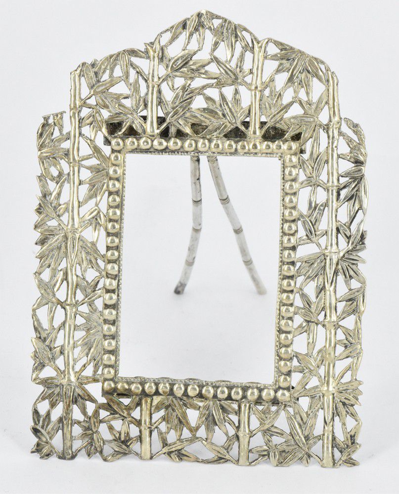 Bamboo-themed Asian Silver Picture Frame - Photography - Photo Frames ...