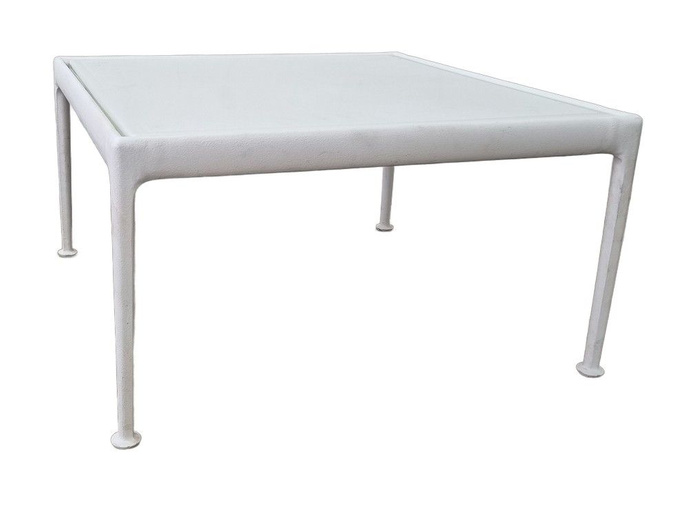 Mid-Century Modern White Metal Cocktail Table by Richard Schultz ...