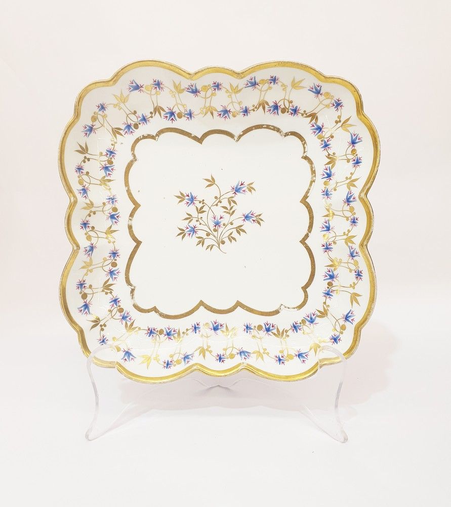 Barr Flight & Barr Porcelain Dish with Floral Design - Worcester - Ceramics