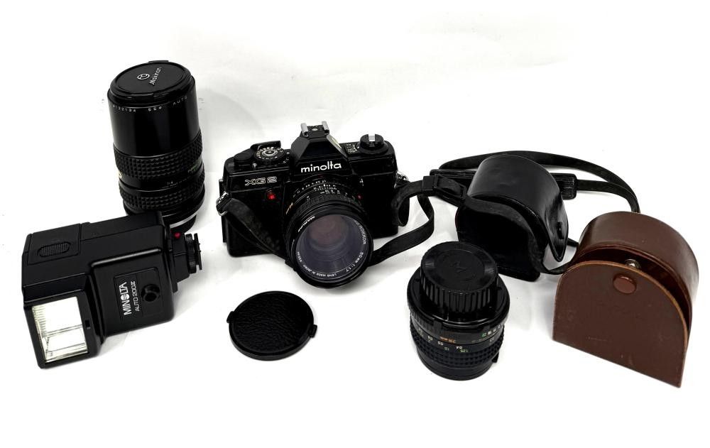 Vintage Minolta XG2 35mm SLR Camera Bundle with Accessories ...