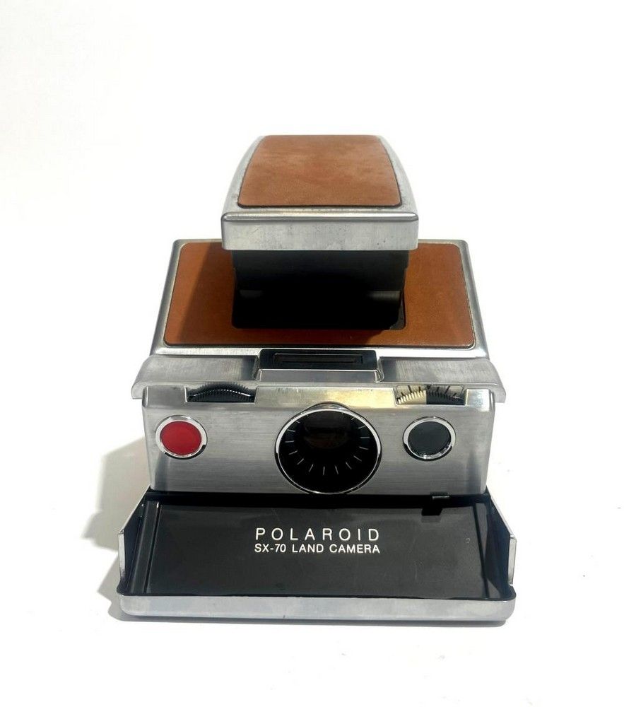 Vintage Polaroid SX-70 Land Camera with Tan Leather Detail ...