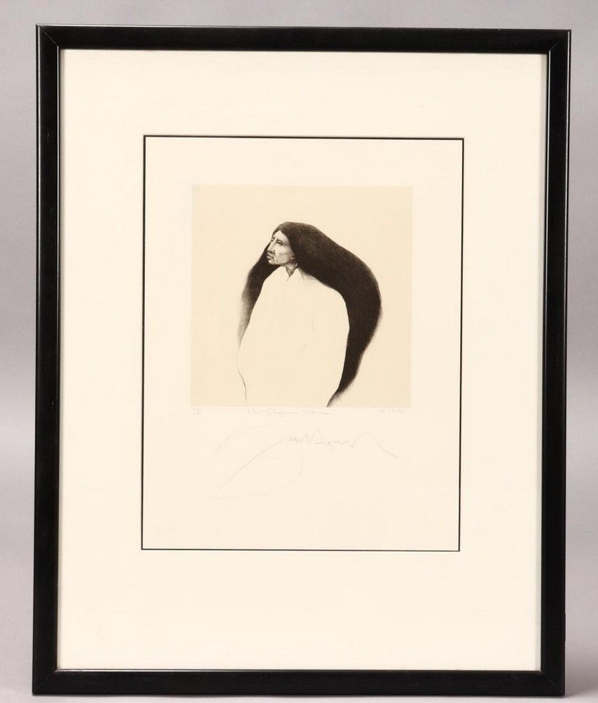 Cheyenne Woman Lithograph by Frank Howell, Limited Edition 27/50 ...
