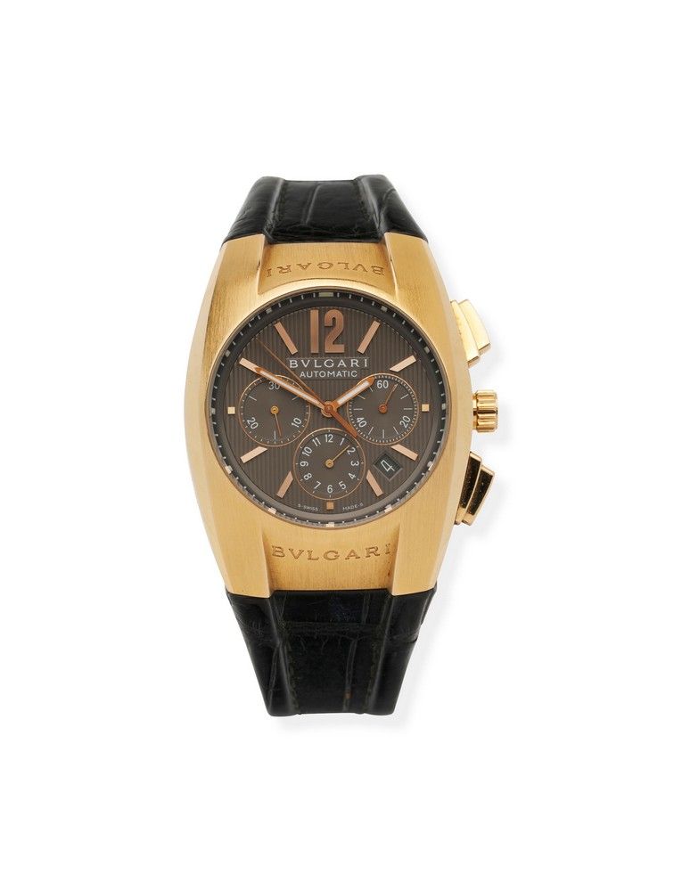 Limited Edition Bulgari Ergon Pink Gold Chronograph Wristwatch, circa ...