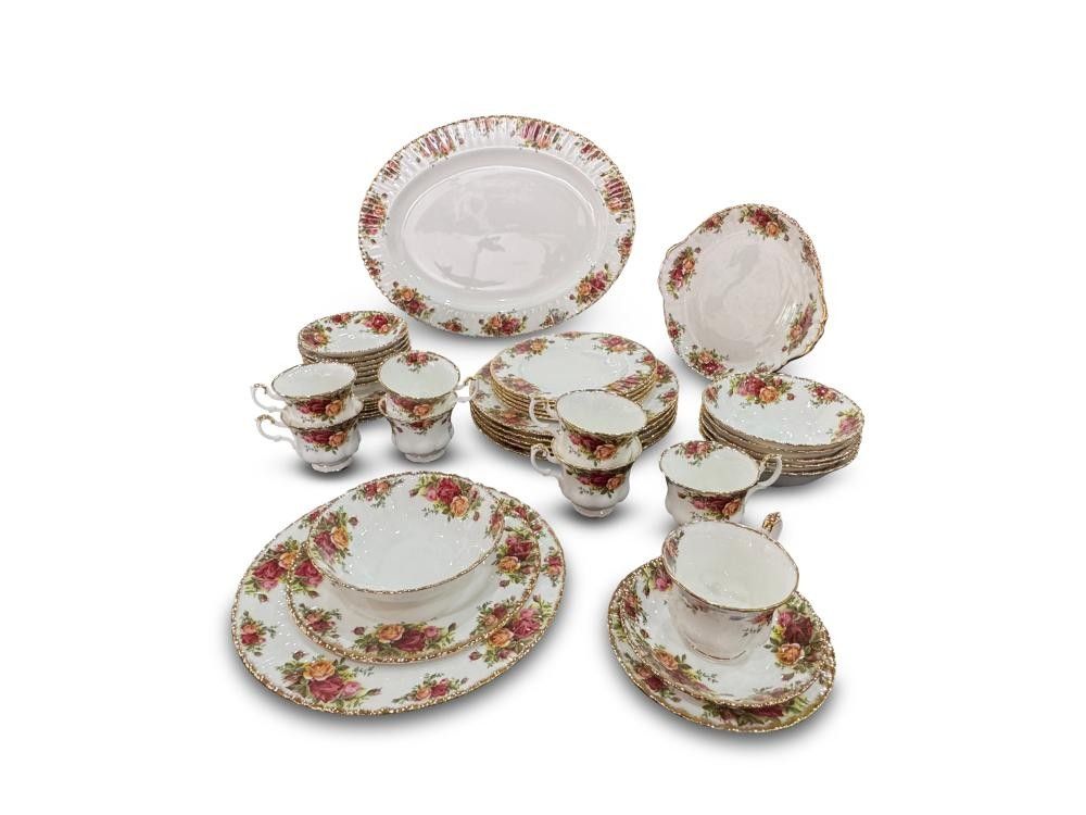 Royal Albert 'Old Country Roses' Dinner Set for Six Plus Extras - Royal ...