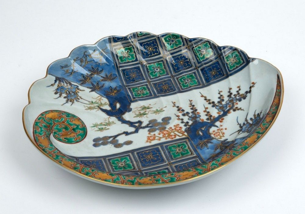Meiji Period Imari Awabi Porcelain Abalone Shell Dish - Ceramics ...