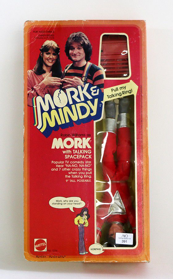 Mork Talking Spacepack Figure in Original Box - Zother - Toys & Models