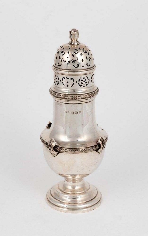 English sterling silver sugar castor, Birmingham, 20th century, 21 cm ...