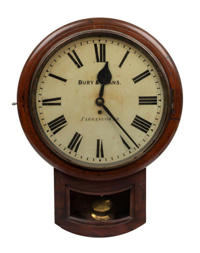 Colonial Cedar Drop Dial Clock With Roman Dial Clocks Zother 