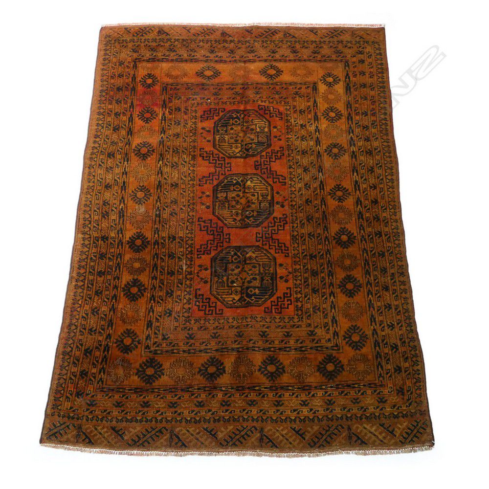 Autumn Elephant Foot Carpet with Geometric Borders - Rugs & Carpets ...