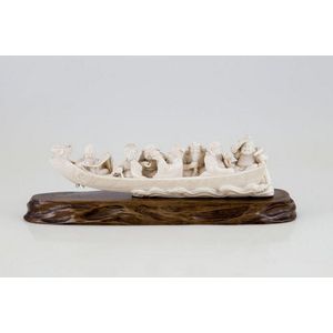 Carved Chinese ivory boats - price guide and values