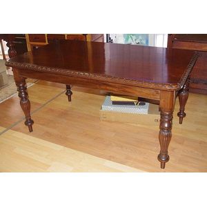 Reeded Leg Cedar Dining Table (152 x 88 cm) - Tables - Dining & Other ...