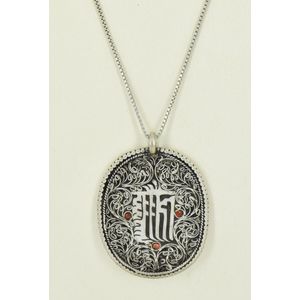 Asian Silver Pendant on Sterling Silver Chain - Pendants/Lockets ...
