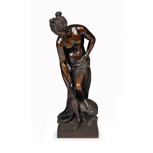 Bronze Venus Au Bain Statue, After Allegrain, 19th/20th Century ...