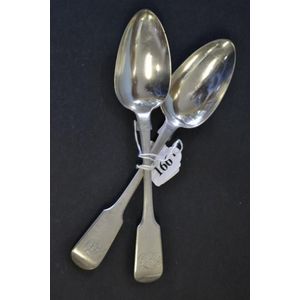 Exeter 1825 Sterling Silver Fiddle Pattern Table Spoons - Flatware ...