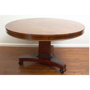 Mahogany Centre Table on Columnar Base - Tables - Centre, Loo and ...