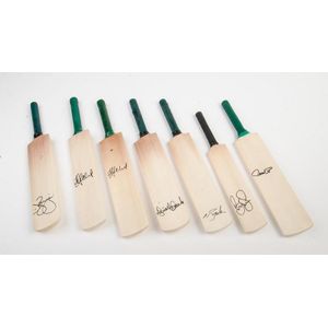 Signed Miniature Bats Collection - Sporting - Cricket - Memorabilia
