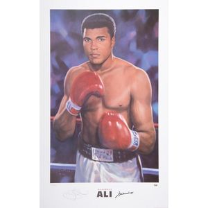 Ali Print Signed by Artist and Muhammad Ali - Sporting - Boxing ...