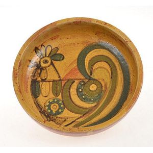 Rooster Sgraffito Bowl by Betty McLaren - McLaren, Gus & Betty; McLaren ...