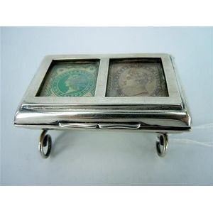 Antique sterling silver stamp cases, boxes and dispensers - price guide ...