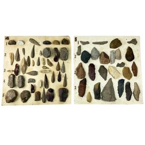 South Australian Pirri Points and Stone Tools Collection: Various Sizes ...