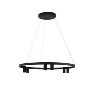 Large Black Circle LED Ceiling Light - 145cm Diameter - Ceiling and ...