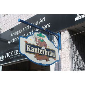 French Enamel Shop Sign: Wrought Iron, 68x100cm - Signage - Advertising