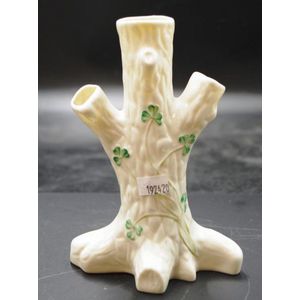 Shamrock Belleek Ceramic Vase, 16.5 cm Height - Belleek - Ceramics