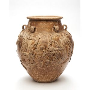 17th Century Chinese Martaban Jar with Dragon Decoration - Ceramics ...