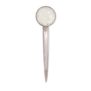 Chinese Jade and Silver Paper Knife by Edward I. Farmer - Jade - Oriental