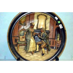 Antique carved wood, ename, copper and other plaques - price guide and ...