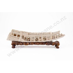 Carved Chinese ivory boats - price guide and values